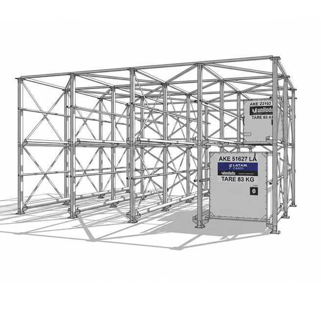 Empty Container Drive-In Rack Air Cargo | Space & Safety - SACO Airport ...